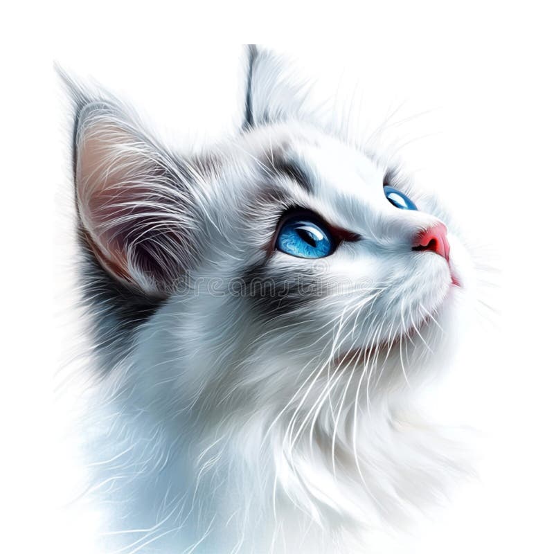 PNG Tabby Kitten Sitting and Looking Up on Transparent Background Stock ...