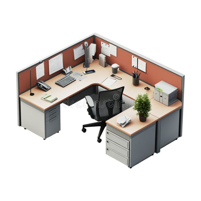 PNG Team Office Desk on Transparent Background - Ai Generated Stock ...