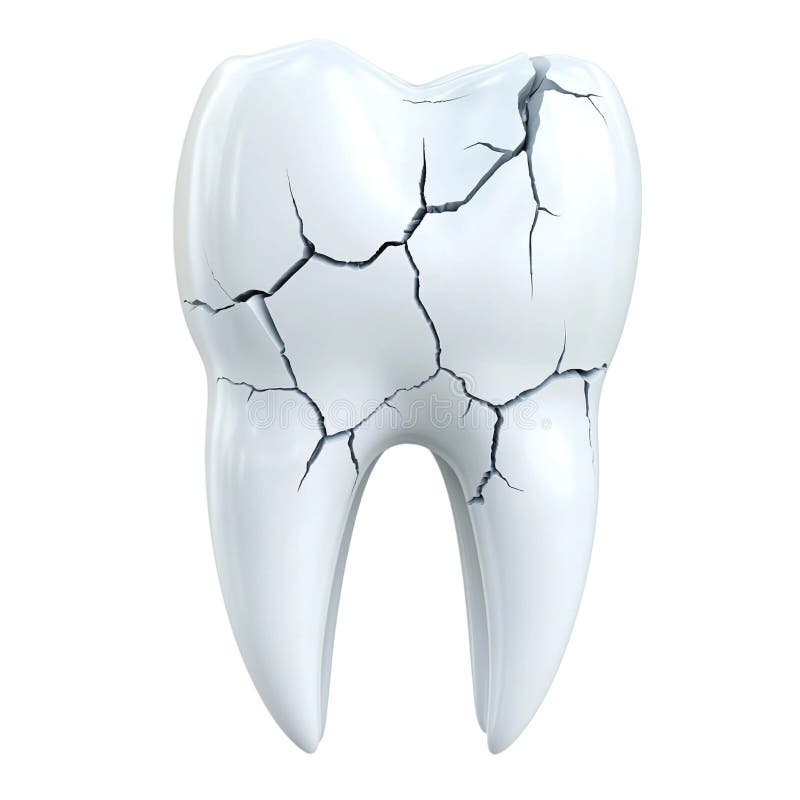 PNG Tooth Cracking Against Transparent Background Stock Illustration ...