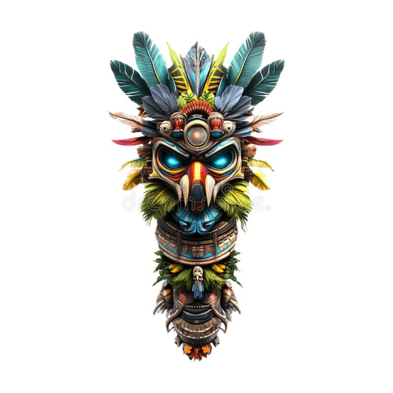 PNG Totem Pole on Transparent Background - Ai Generated Stock ...