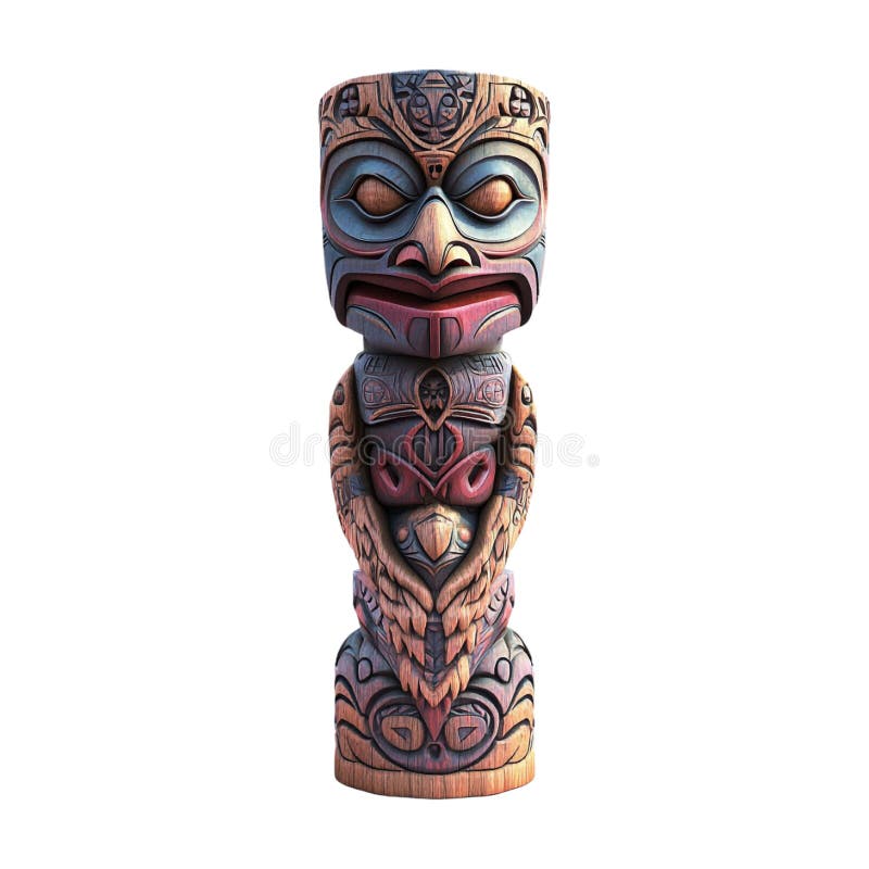 PNG Totem Pole on Transparent Background - Ai Generated Stock ...