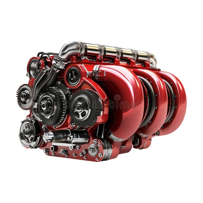 PNG Transmission Engine on Transparent Background - Ai Generated Stock ...