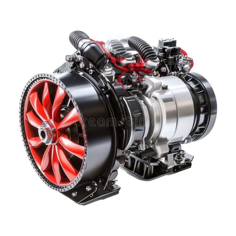 PNG Transmission Engine on Transparent Background - Ai Generated Stock Illustration ...