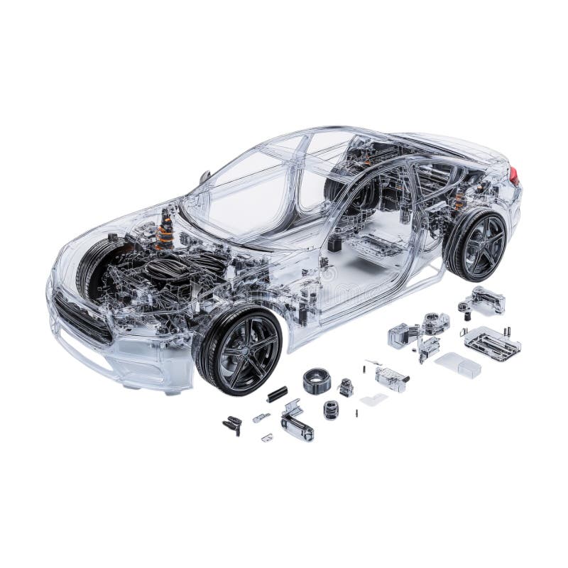 PNG Transparent Car in Assembly Line on Transparent Background - Ai ...