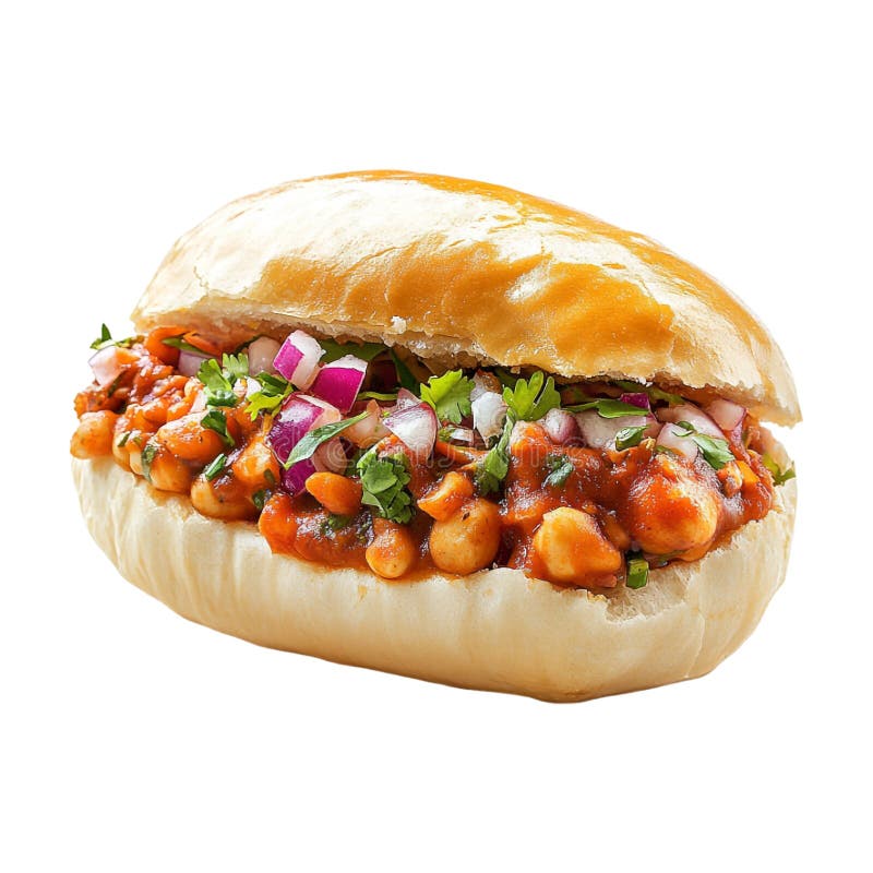 PNG Vada Pav Burger on Transparent Background - Ai Generated Stock ...