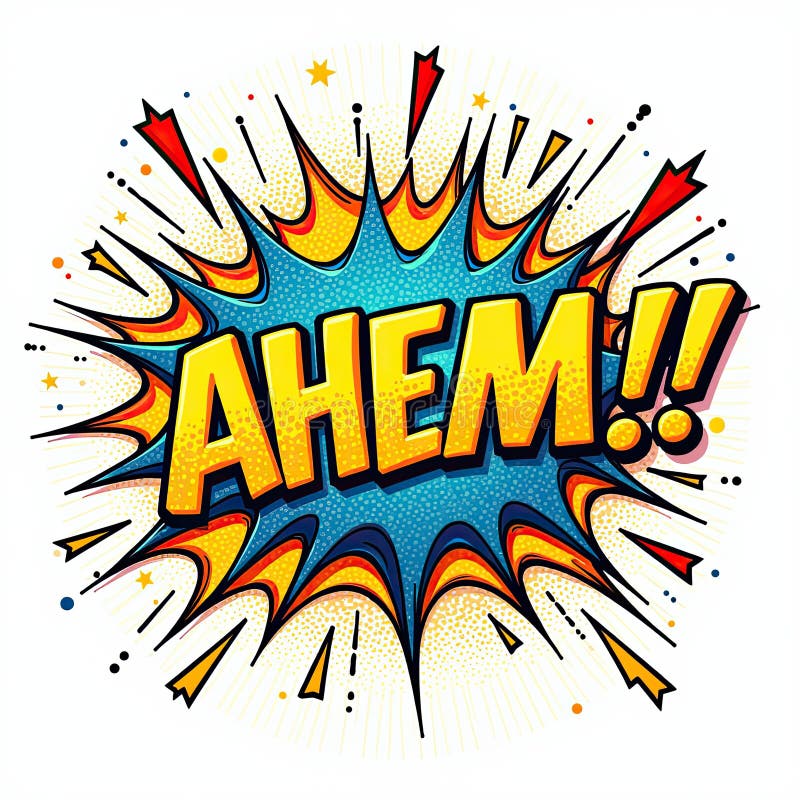 Explosive Energy: Dynamic Comic Style with Bright Flashes and Stars ...