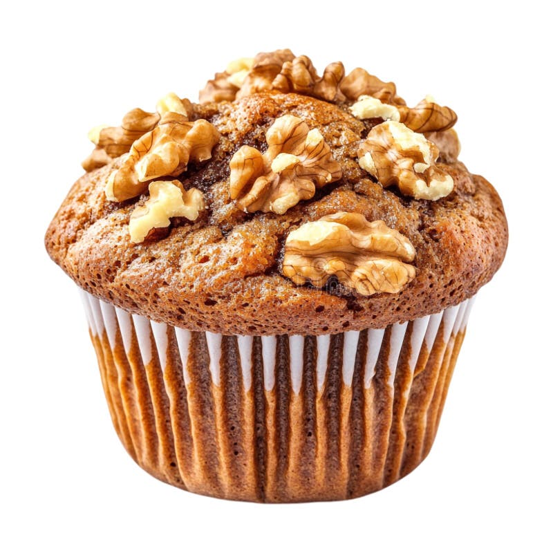 PNG Walnut Muffin on Transparent Background - Ai Generated Stock ...