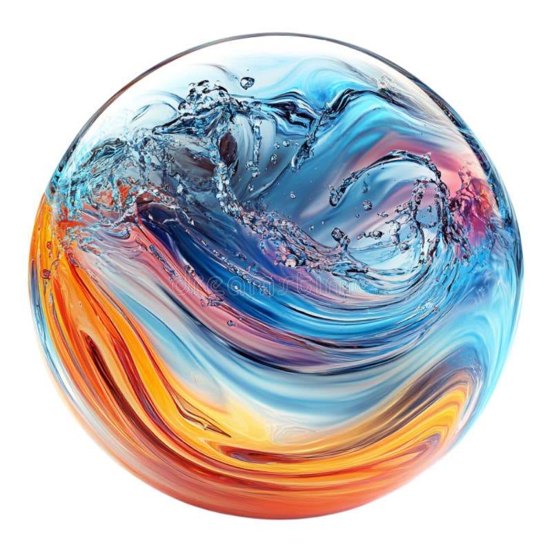 PNG Water Liquid Splash in Sphere Shape Against Transparent Background ...