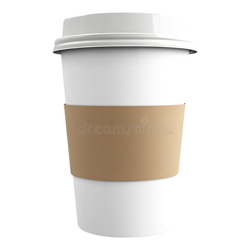 PNG White Coffee Cup with a Blank Label Against Transparent Background ...