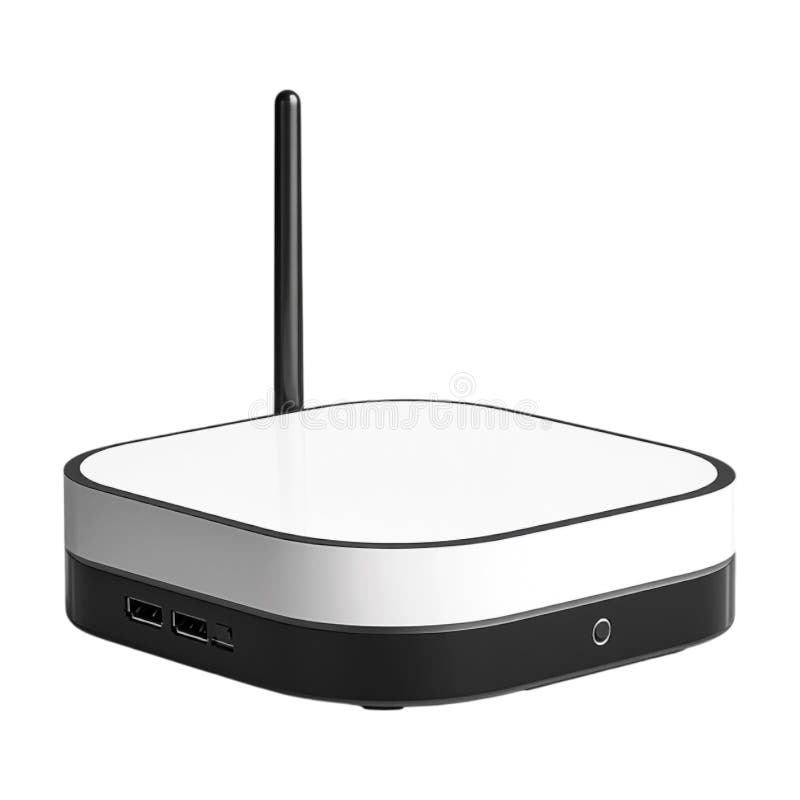 PNG White Router with Four Antennas on Transparent Background Stock ...