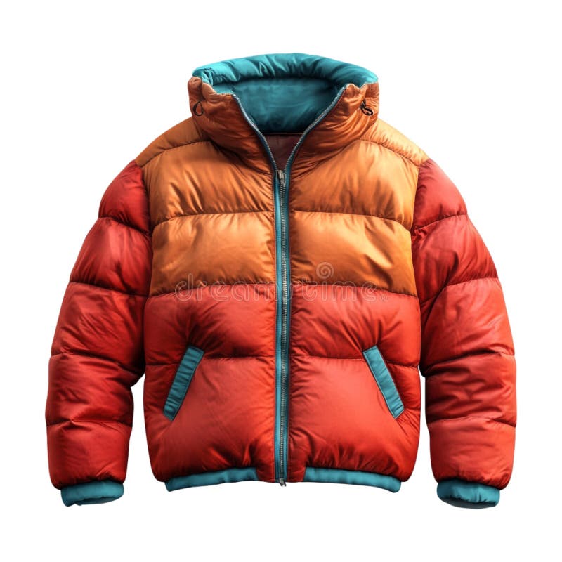 PNG Winter Puffer Jacket on Transparent Background - Ai Generated Stock ...