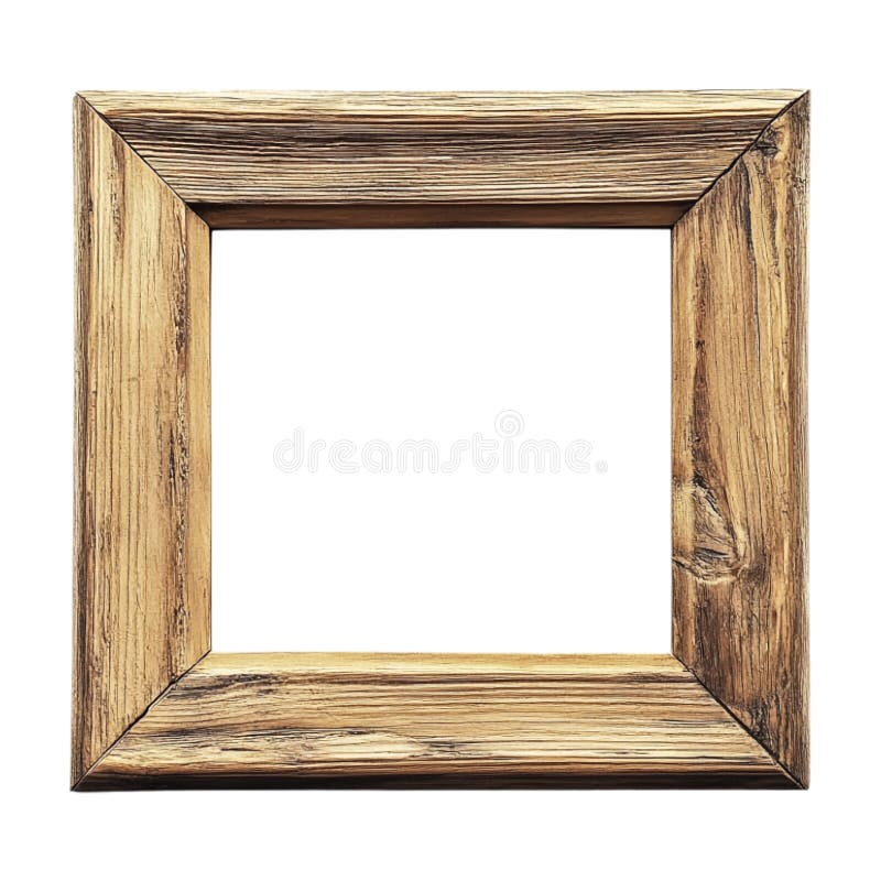 PNG Wooden Square Frame on Transparent Background - Ai Generated Stock ...
