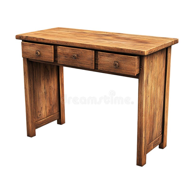 PNG Wooden Table Desk for Study on Transparent Background - Ai ...