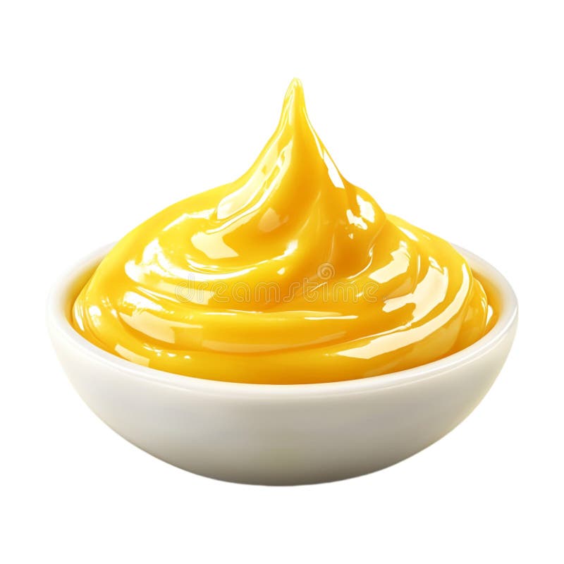 PNG Yellow Mustard Paste on Transparent Background - Ai Generated Stock ...