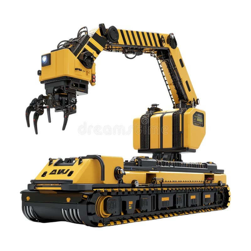PNG Yellow Robot Machine on Transparent Background - Ai Generated Stock ...