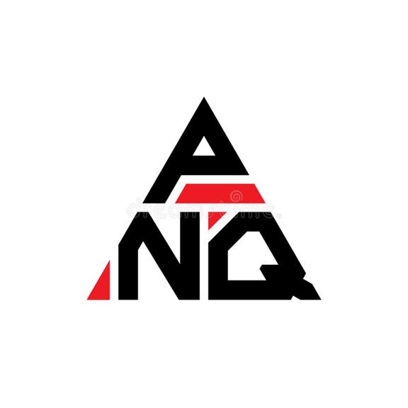 PNQ Triangle Letter Logo Design with Triangle Shape. PNQ Triangle Logo ...