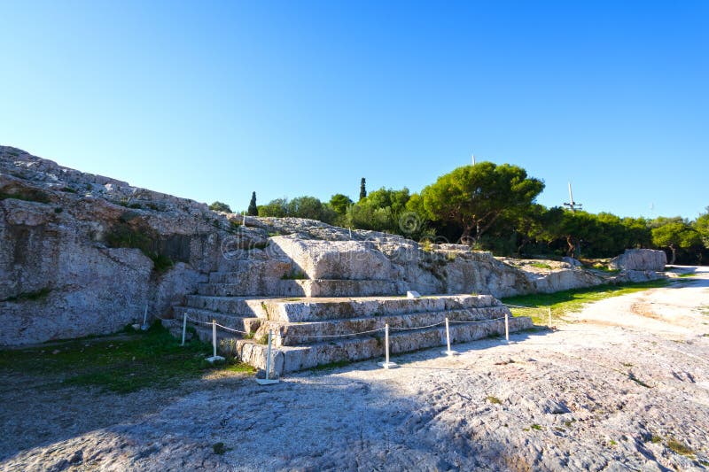 Pnyx von Athen stockfoto. Bild von athen, architektonisch - 63781900