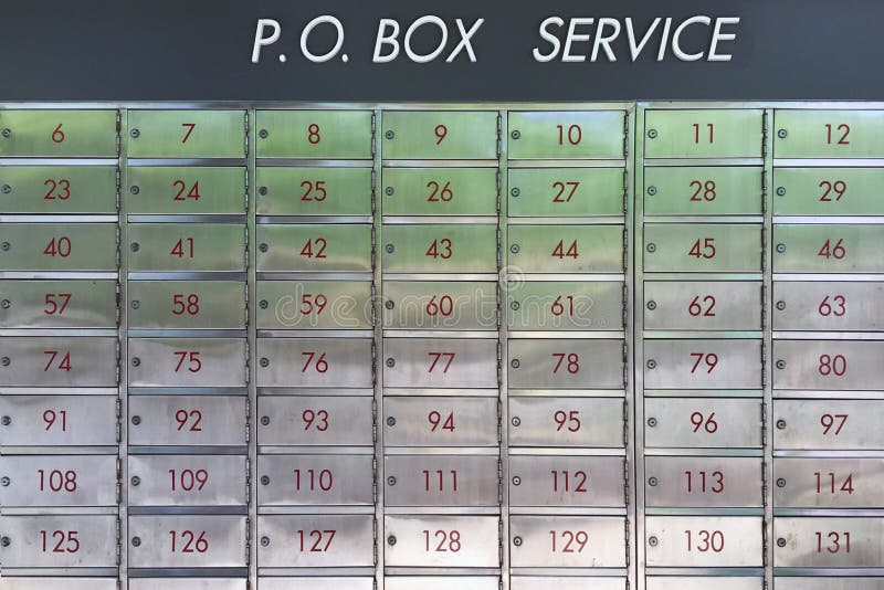 PO Box Service for Customer at Post Office Stock Photo - Image of carry ...