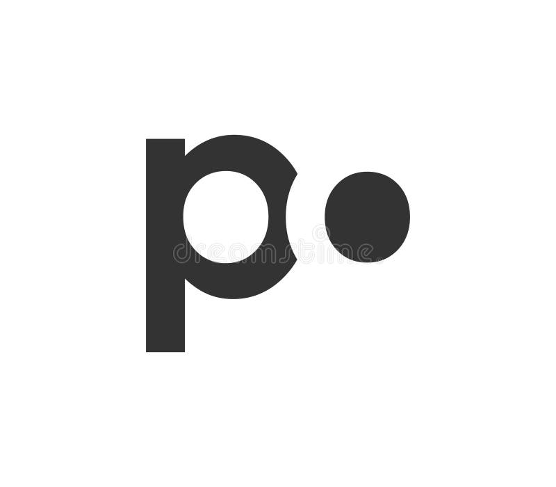 PO Creative Geometric Initial Based Modern and Minimal Logo. Letter P O ...