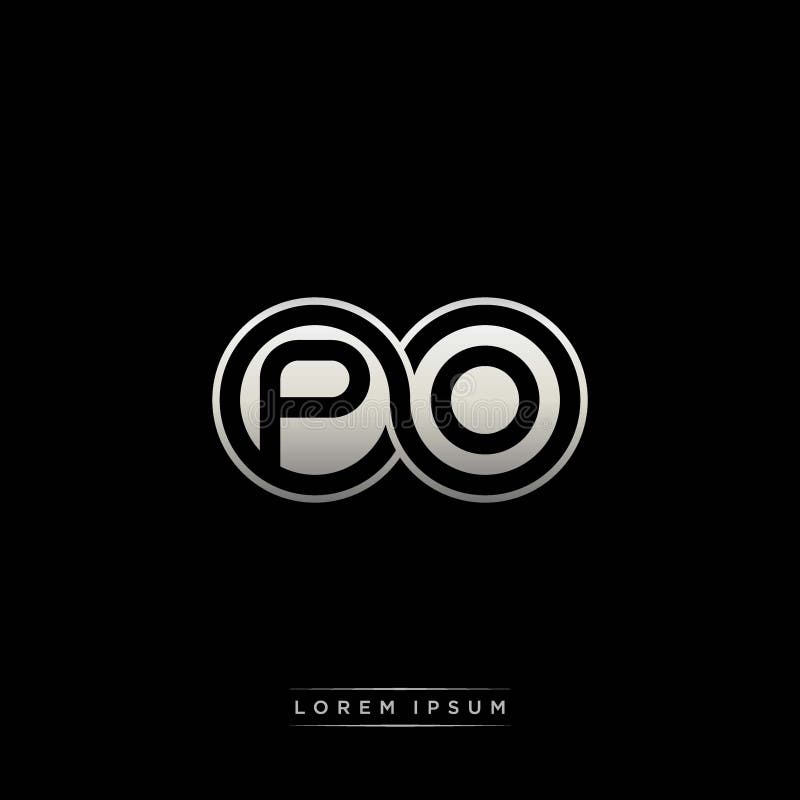 PO Initial Letter Linked Circle Capital Monogram Logo Modern Template ...