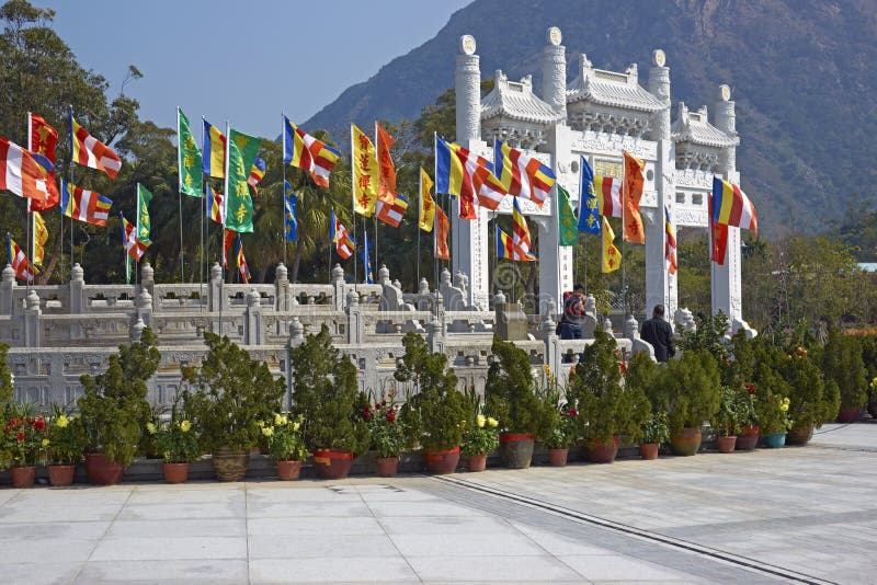 Po Lin Monastery fotografía editorial. Imagen de budismo - 30815037