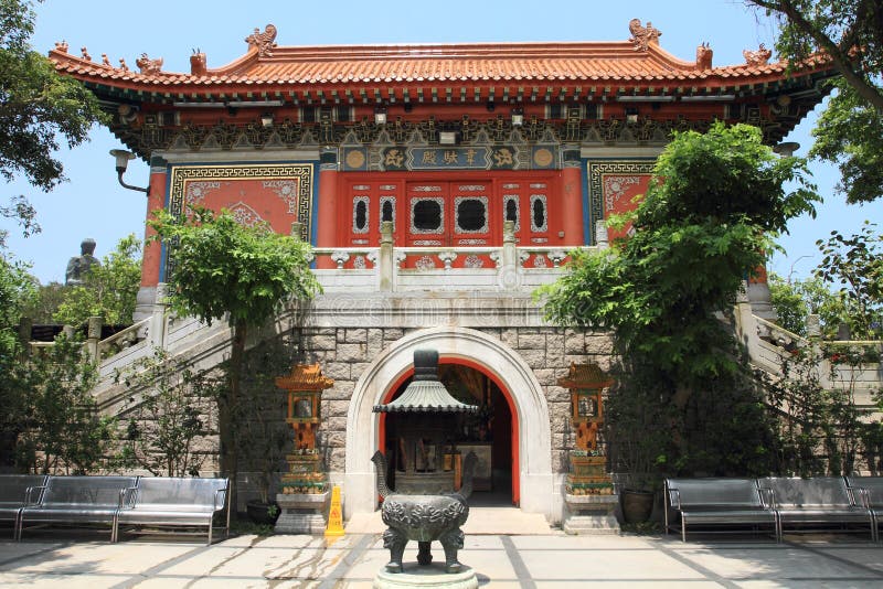 Po Lin Temple stock photo. Image of island, tian, path - 93261120
