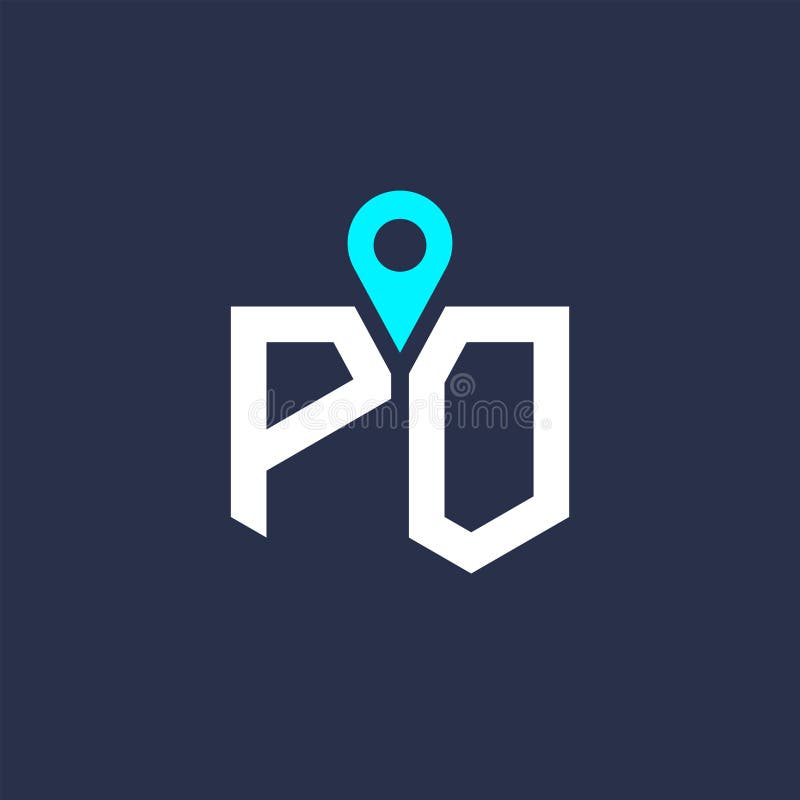 PO Location Logo Design for Recruitment and Navigation - Letter PO Logo ...