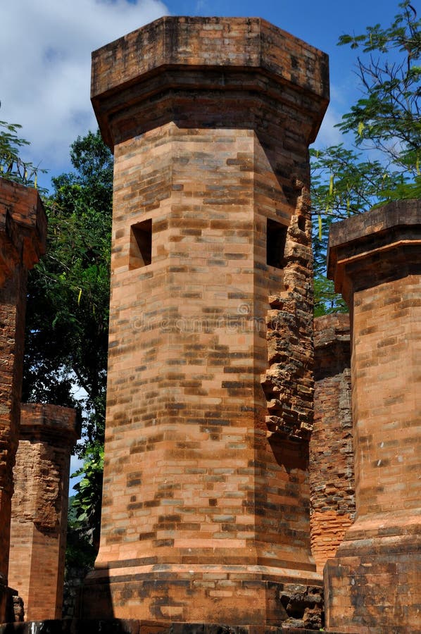 Cham towers stock image. Image of sunlight, archaeology - 16854101