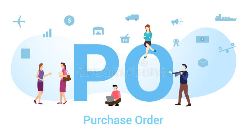 Purchase Order Template Vector Stock Vector - Illustration of template ...