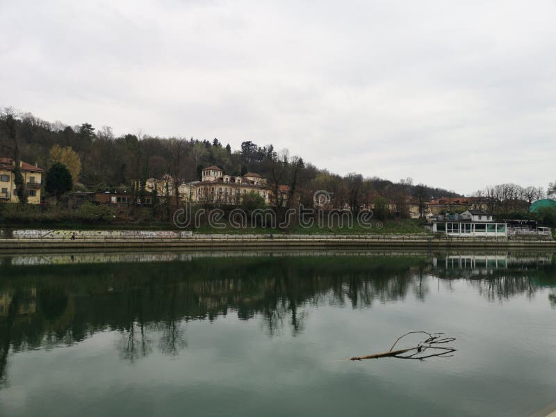 Po river in Turin stock photo. Image of italy, flow - 192027440