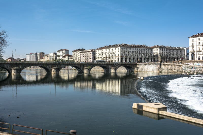 Po River in Turin, Italy stock photo. Image of italyn - 76353822