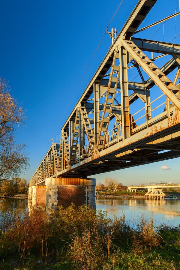 Po River View Under the Bridge on Autumn Stock Image - Image of scenic ...
