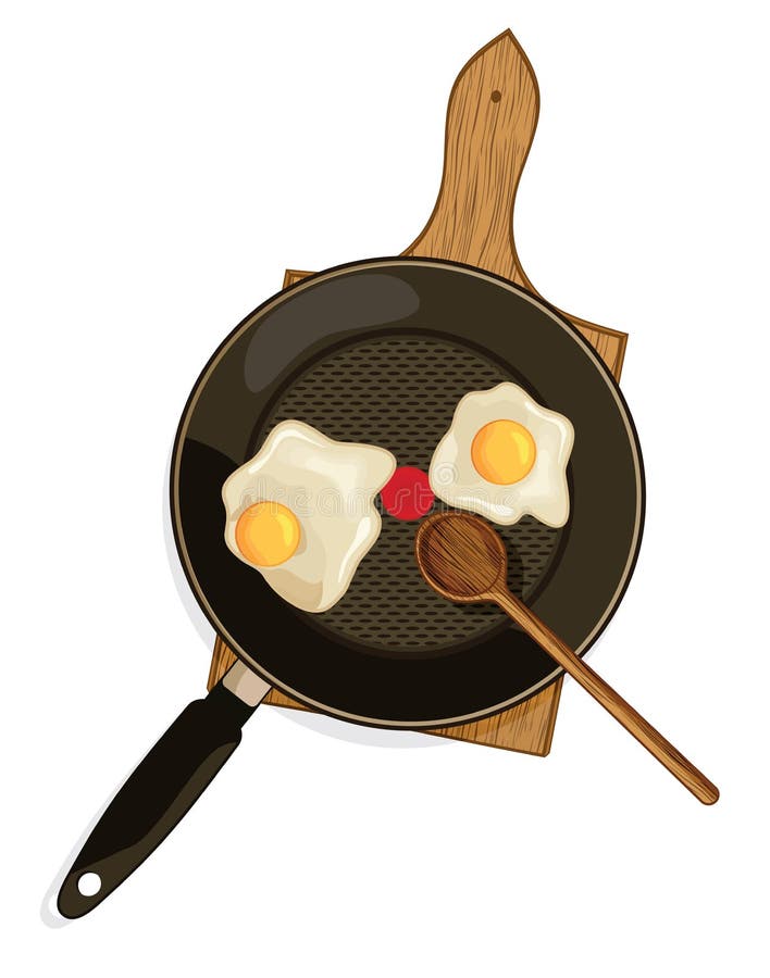 Poached Egg Cartoon Illustration Stock Illustrations – 91 Poached Egg ...