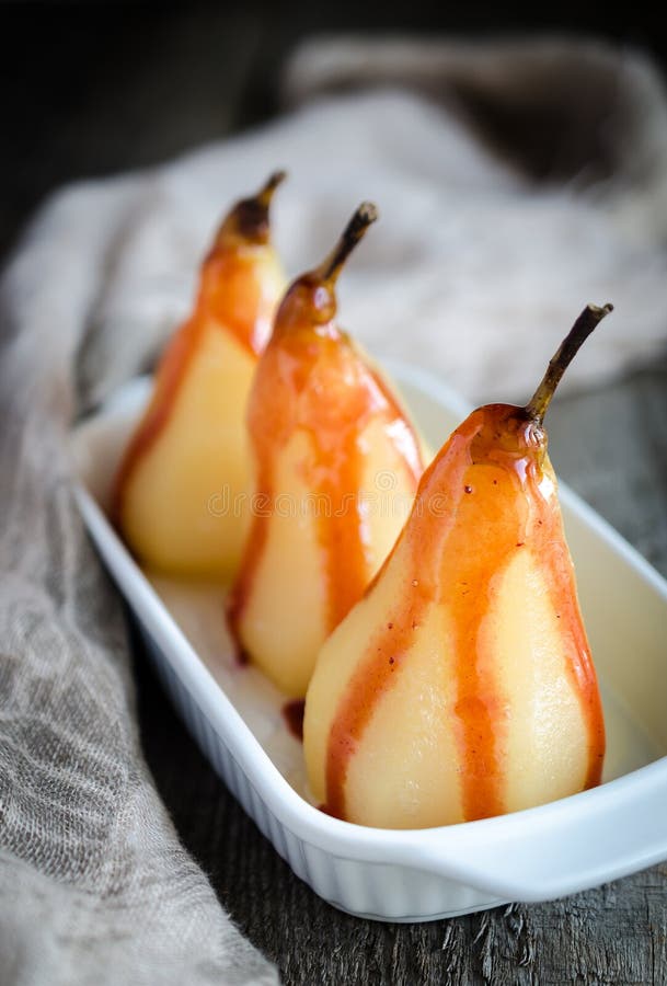 Poached pears stock photo. Image of background, luxury - 36336664
