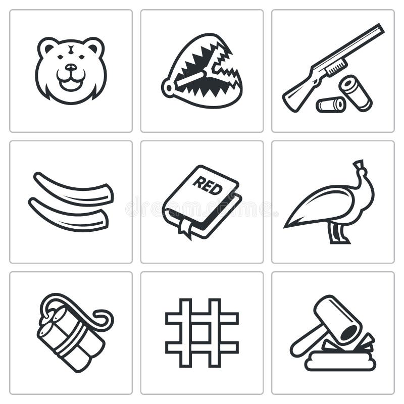 Poaching Icons Stock Illustrations – 212 Poaching Icons Stock ...