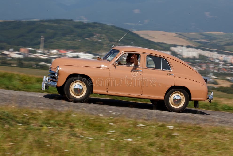 Pobieda on the road editorial photo. Image of racing - 27837516