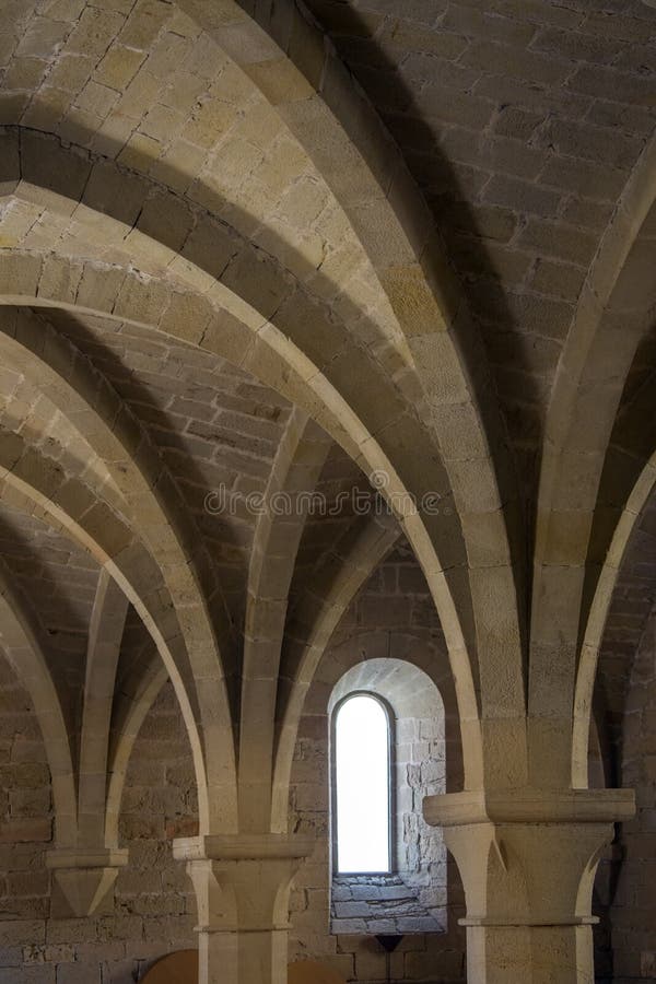 Poblet Monastery - Catalonia - Spain Stock Image - Image of spanish ...