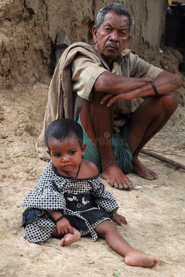 Pobreza rural em India fotografia editorial. Imagem de vertical - 21162107