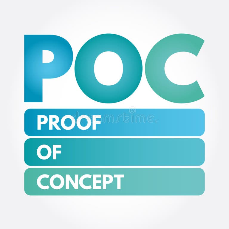 POC - Proof of Concept Acronym Stock Illustration - Illustration of ...