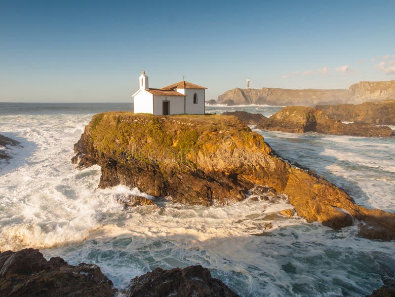 Poca Cappella in Costa Gallega Immagine Stock - Immagine di sfondo ...