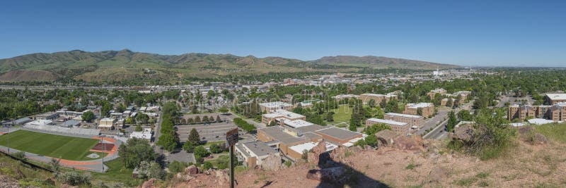 Pocatello Idaho a Panoramic View Editorial Stock Photo - Image of ...