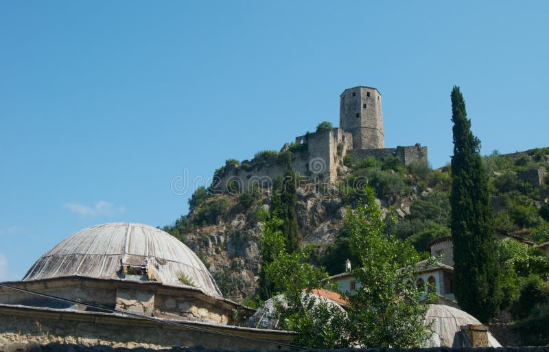 Sahat Kula, Pocitelj, Bosnien-Herzegowina Stockfoto - Bild von ...