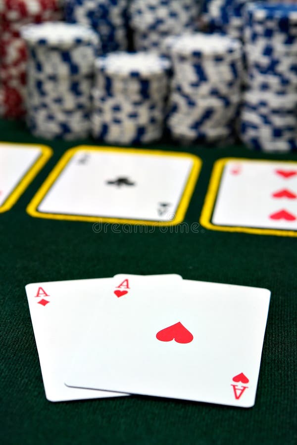 Pocket Aces stock photo. Image of pair, hold, probability - 2100706