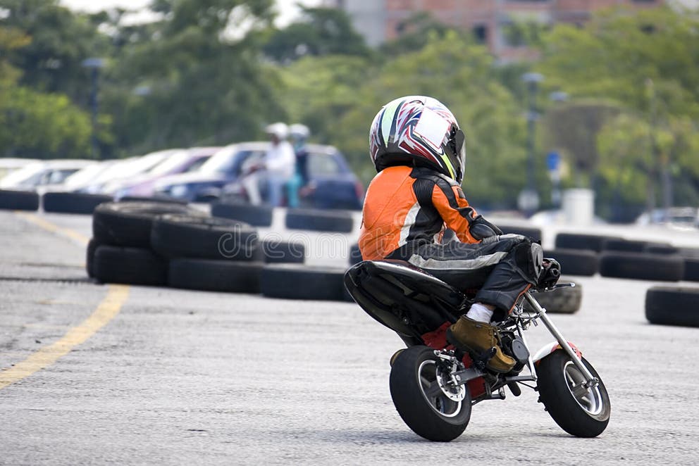 Pocket Bike Race stock image. Image of acceleration, miniature - 2592877
