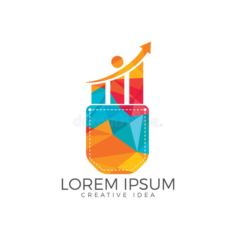 Pocket Trader Logo Design. stock vector. Illustration of contemporary ...