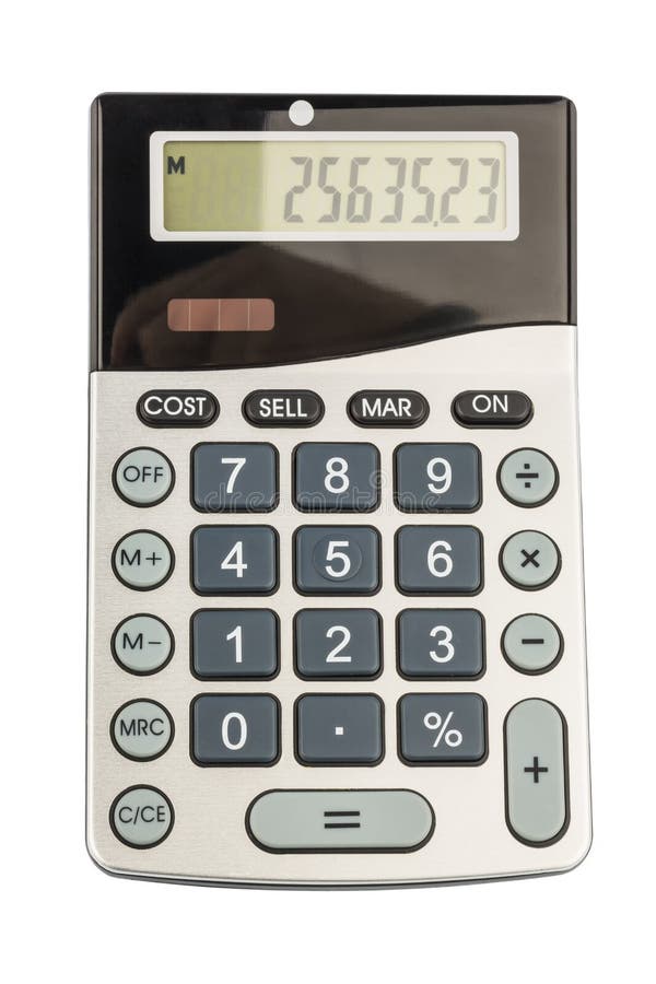 Pocket calculator stock image. Image of digits, charges - 29382197