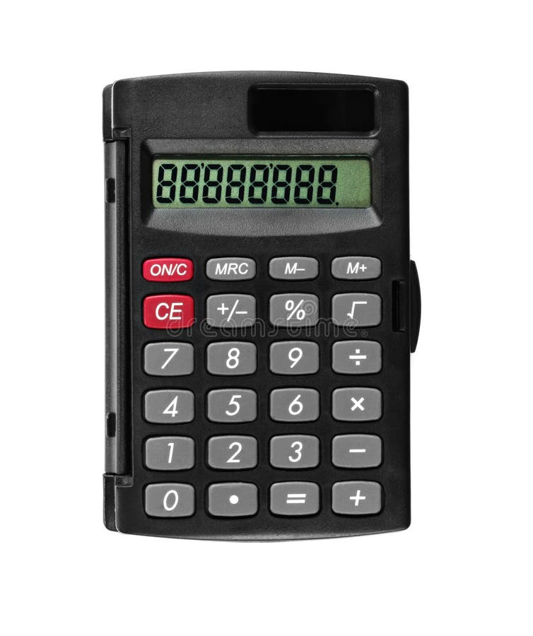 Pocket Calculator stock image. Image of equipment, isolated - 5864827