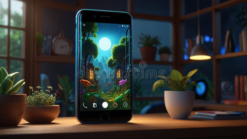 Pocket City: a Glimpse into Technological Future Stock Illustration ...