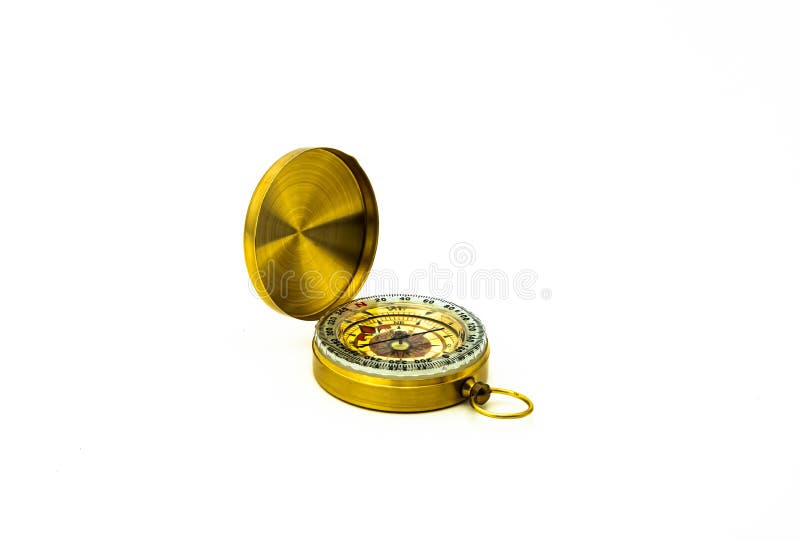 Pocket Compass stock photo. Image of degrees, explore - 15970756