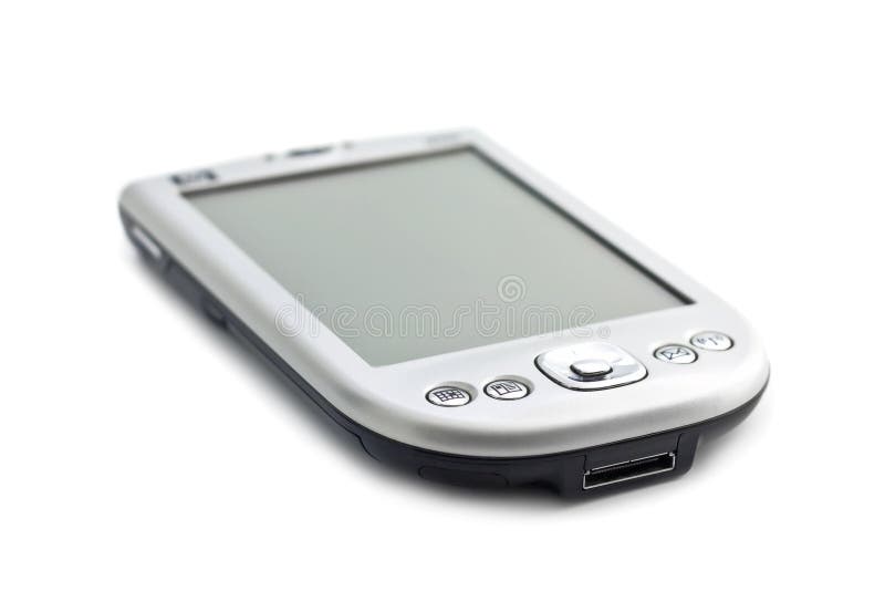 Pocket computer in a hand. stock photo. Image of mobility - 2378518